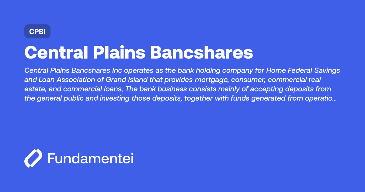 CPBI - Central Plains Bancshares | Fundamentei