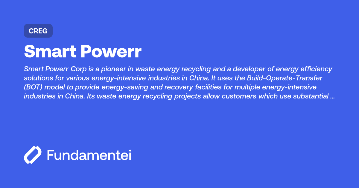CREG - Smart Powerr | Fundamentei