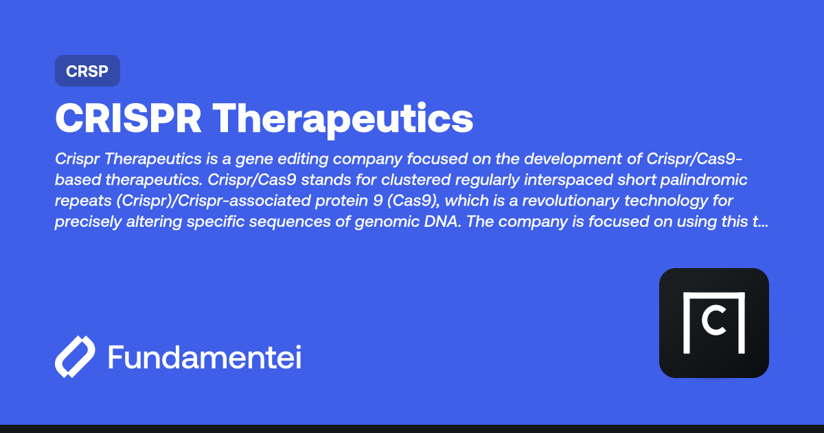 CRSP - Valuation | Fundamentei