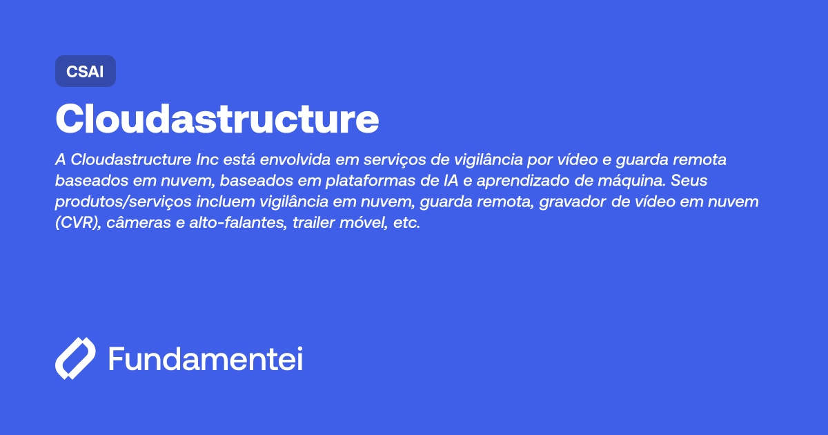CSAI - Cloudastructure | KPIs | Fundamentei