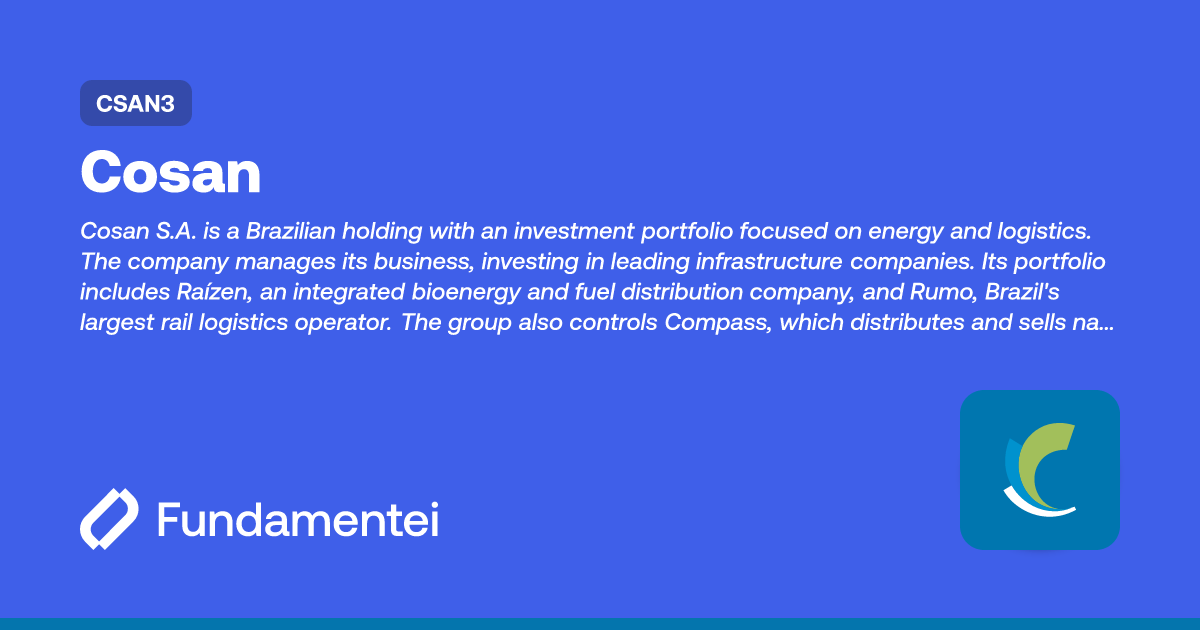 CSAN3 - Cosan | Fundamentei