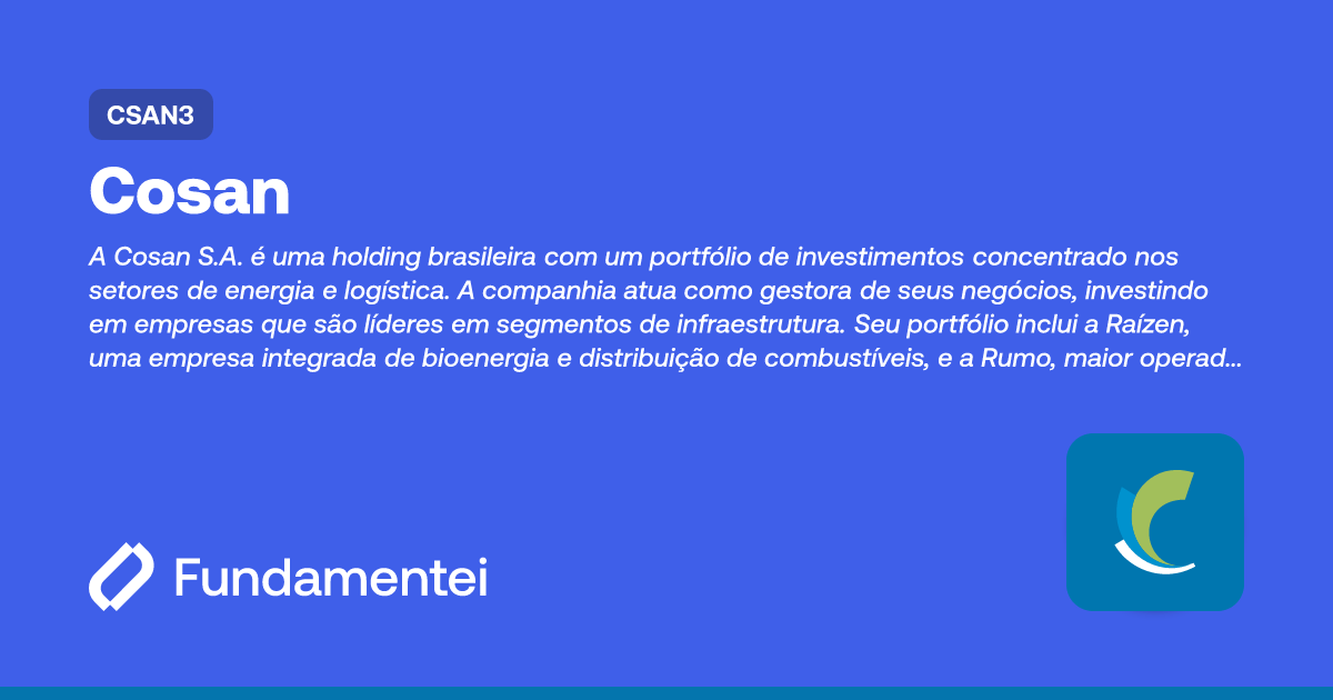 CSAN3 - Cosan | Fundamentei