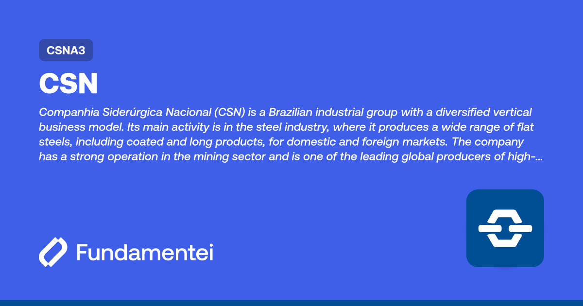 CSNA3 - CSN | Fundamentei
