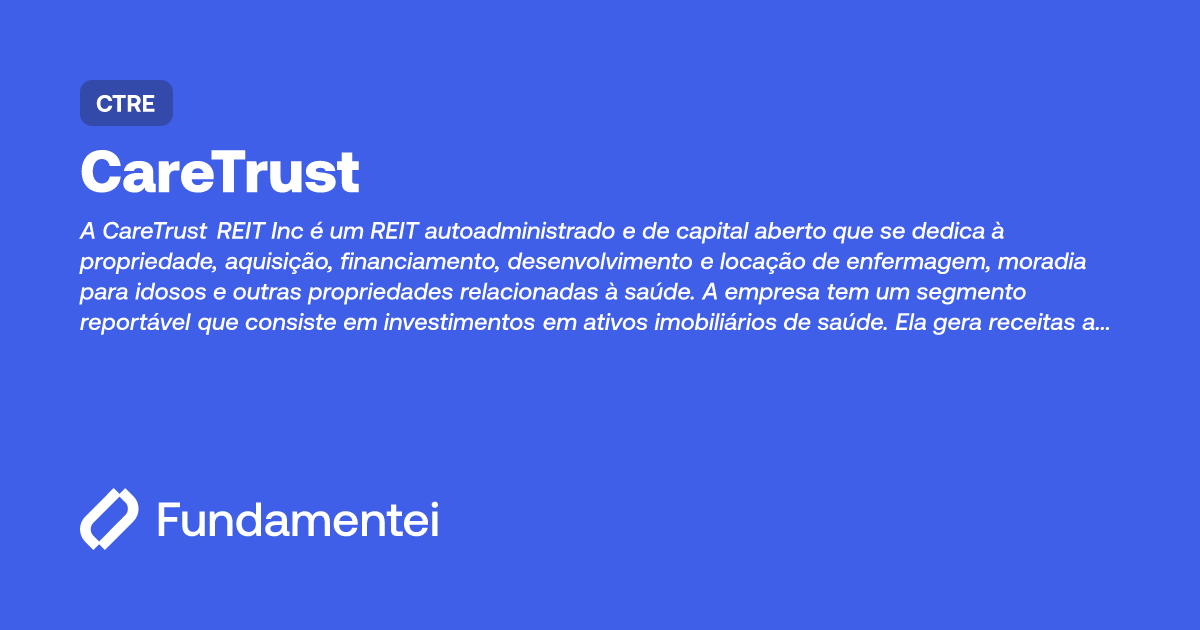 CTRE - CareTrust REIT | Fundamentei