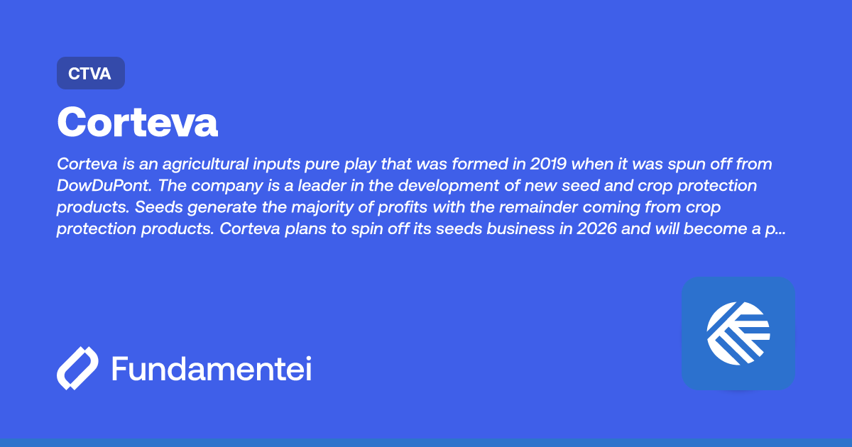 CTVA - Valuation | Fundamentei