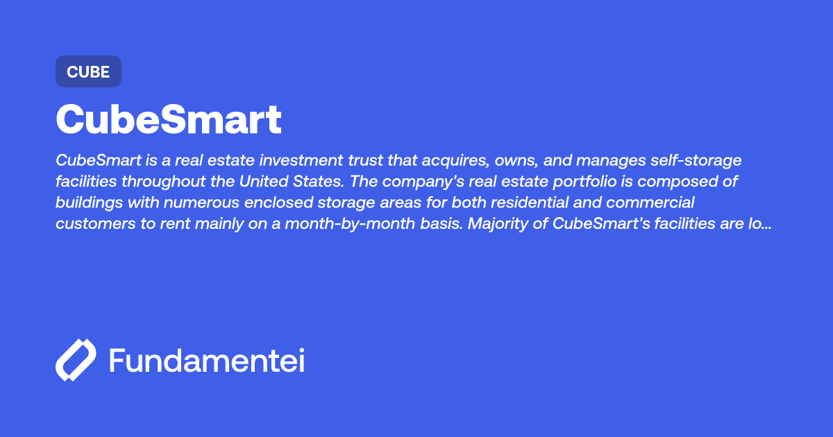 CUBE - CubeSmart | Fundamentei