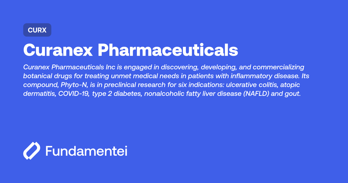 CURX - Curanex Pharmaceuticals | Fundamentei