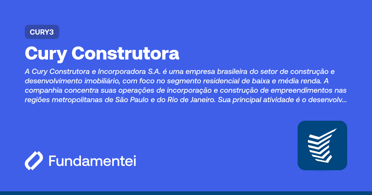 CURY3 - Cury Construtora | Fundamentei