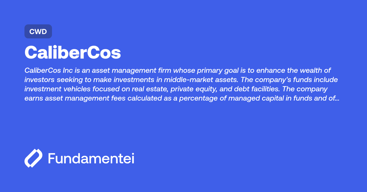 CWD - CaliberCos | Fundamentei