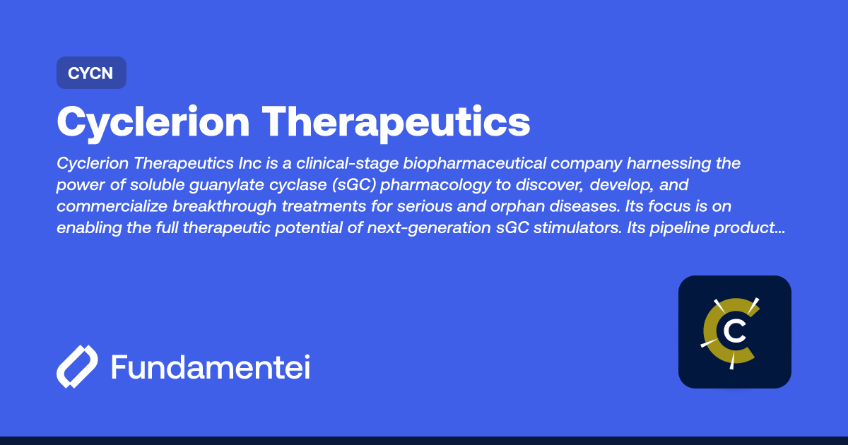CYCN - Cyclerion Therapeutics | Fundamentei