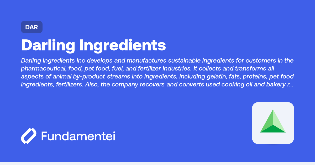 DAR - Darling Ingredients | Fundamentei