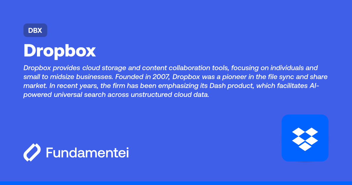 DBX - Dropbox | Fundamentei