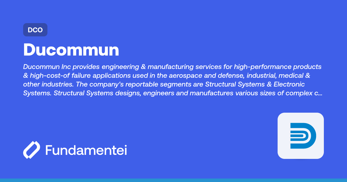 DCO - Ducommun | Fundamentei