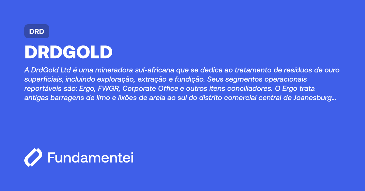 DRD - DRDGold | Fundamentei