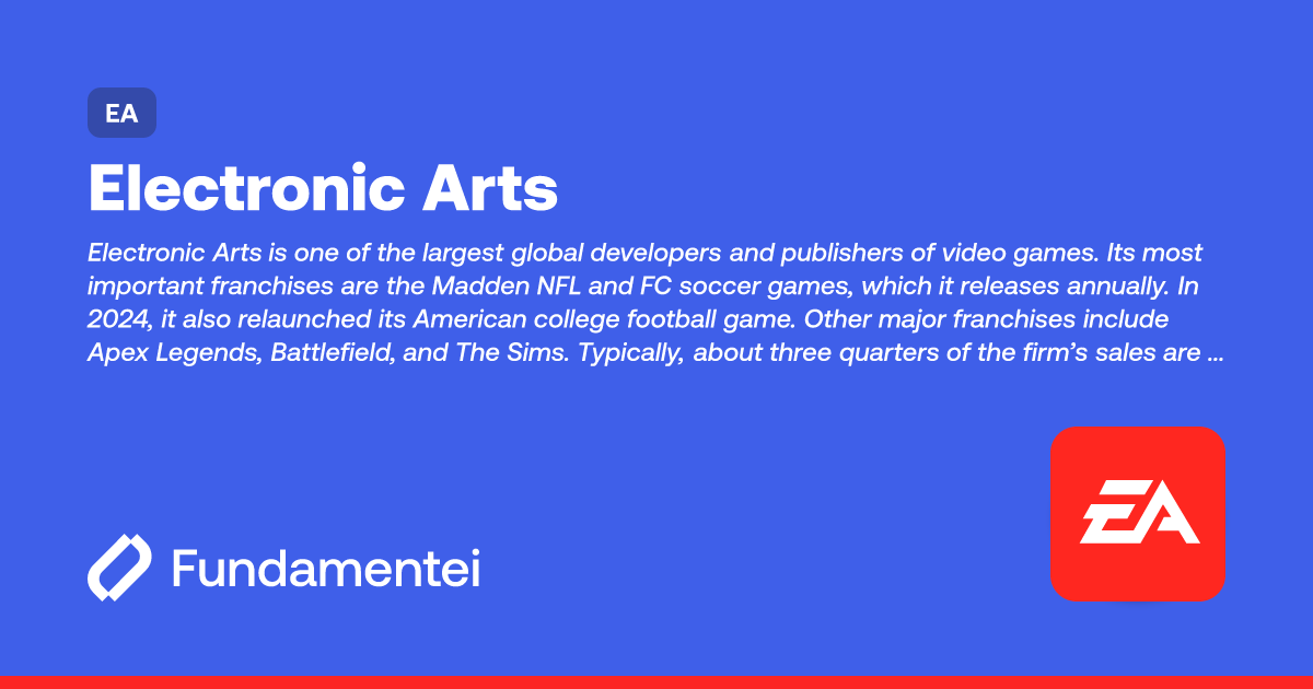 EA - Electronic Arts | Fundamentei
