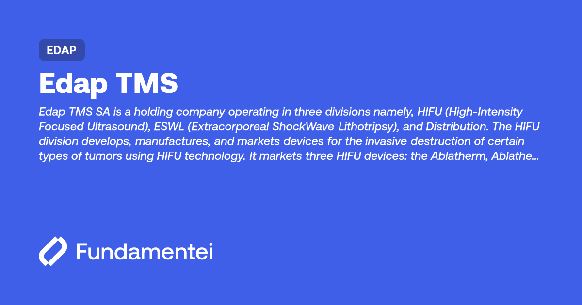 EDAP - Edap TMS | Fundamentei