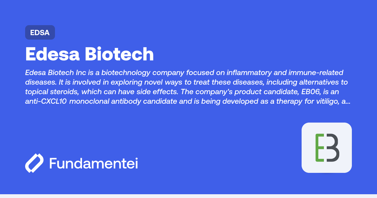 EDSA - Edesa Biotech | Fundamentei