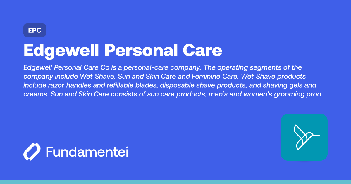 EPC - Edgewell Personal Care | Fundamentei