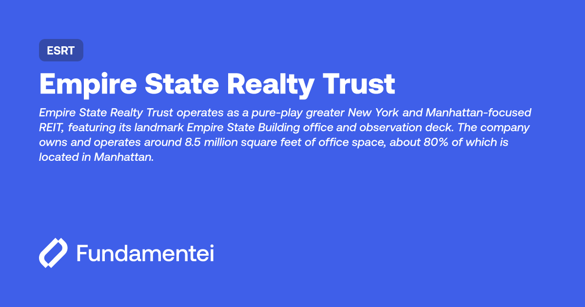 ESRT - Empire State Realty Trust | KPIs | Fundamentei
