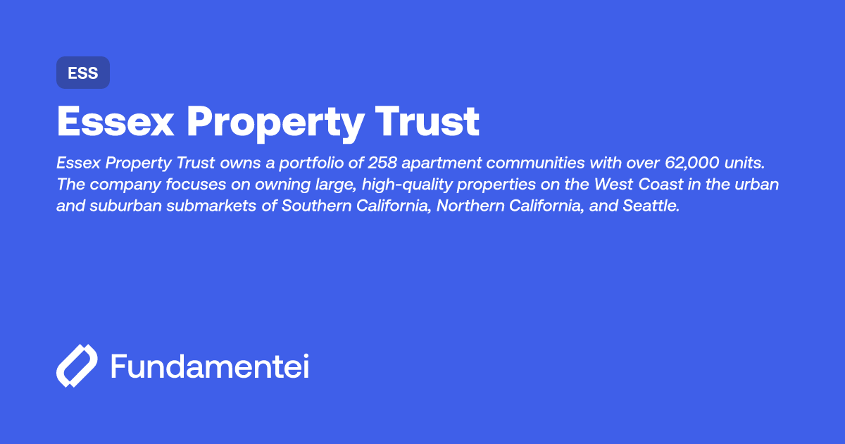 ESS - Essex Property Trust | KPIs | Fundamentei