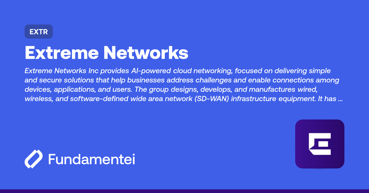 EXTR - Valuation | Fundamentei