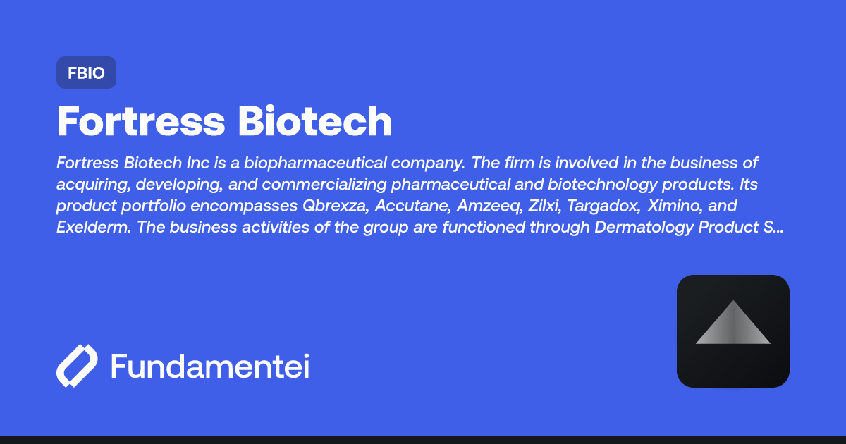 FBIO - Fortress Biotech | Fundamentei