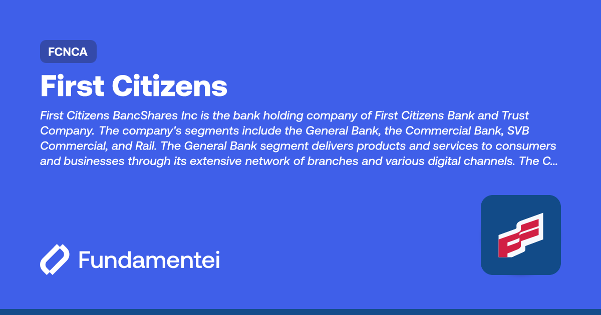 FCNCA - First Citizens BancShares | KPIs | Fundamentei