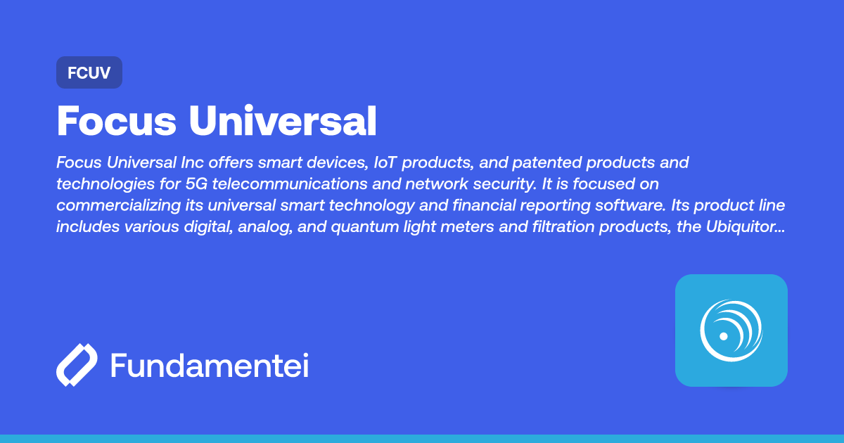 FCUV - Focus Universal | About | Fundamentei