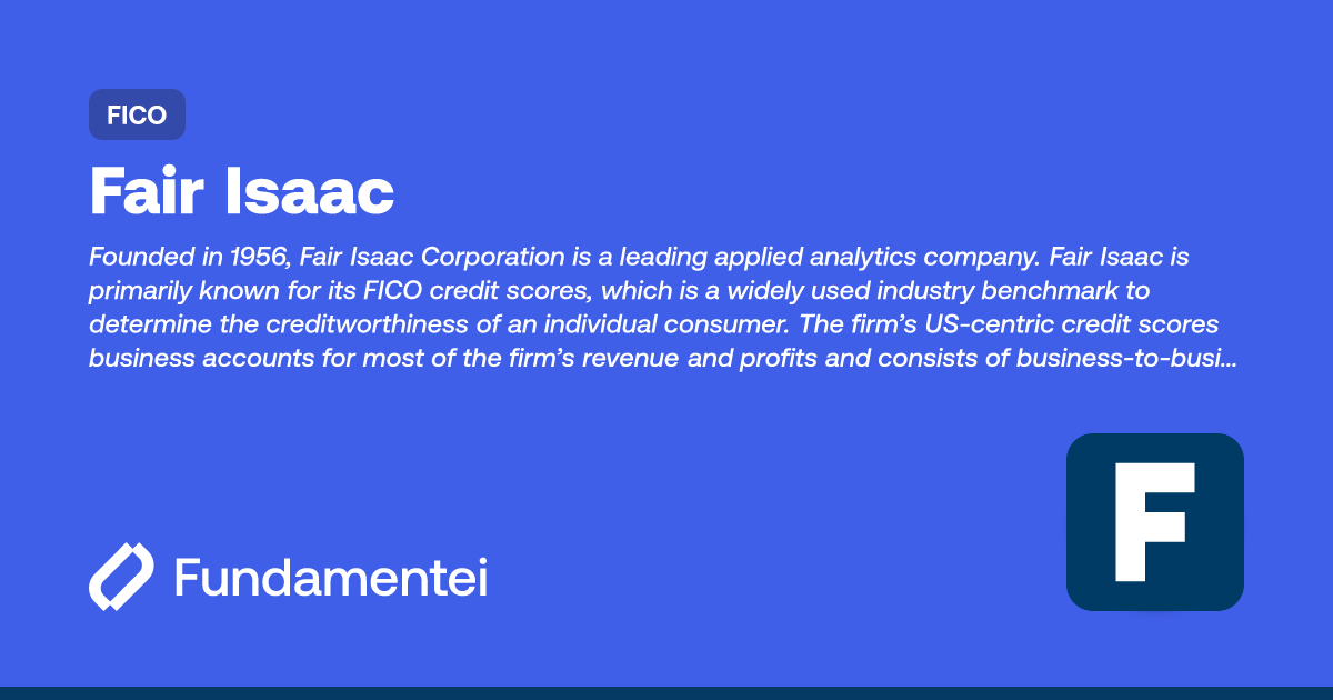 FICO - Valuation | Fundamentei