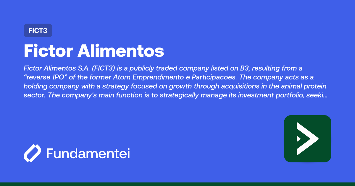 FICT3 - Fictor Alimentos | Fundamentei