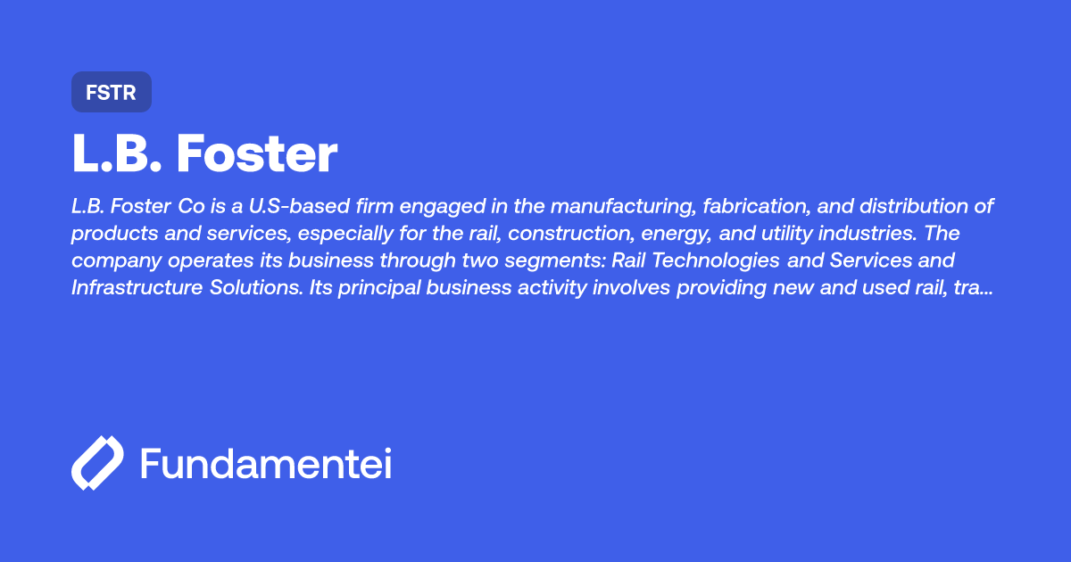 FSTR - L.B. Foster | Fundamentei