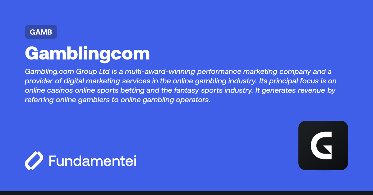 GAMB - Valuation | Fundamentei