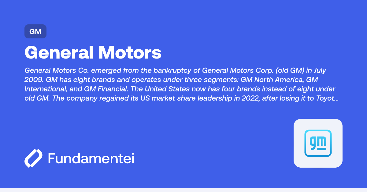 GM - General Motors | Fundamentei