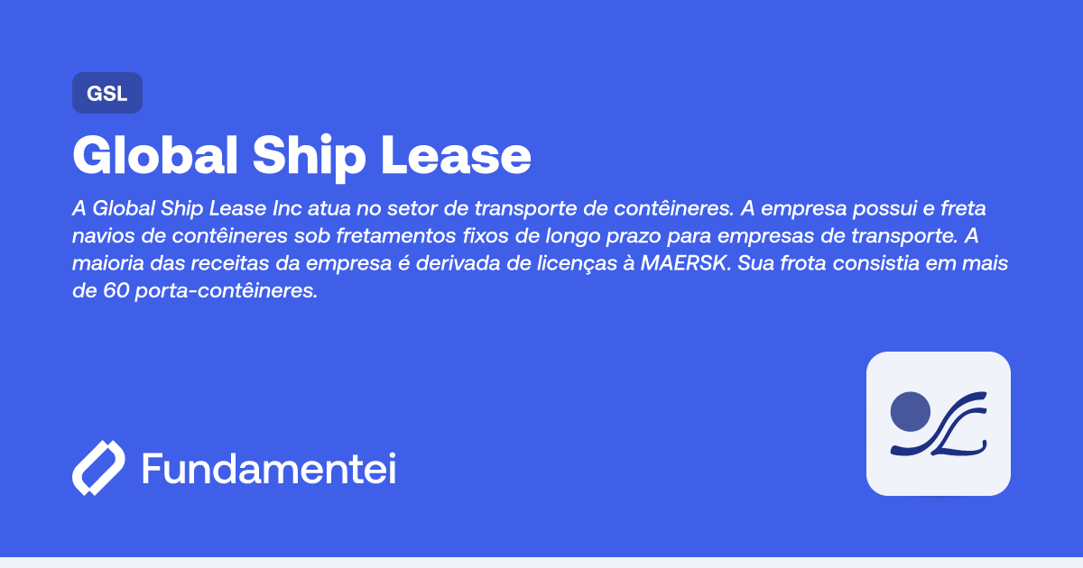 GSL - Global Ship Lease | Balanços | Fundamentei