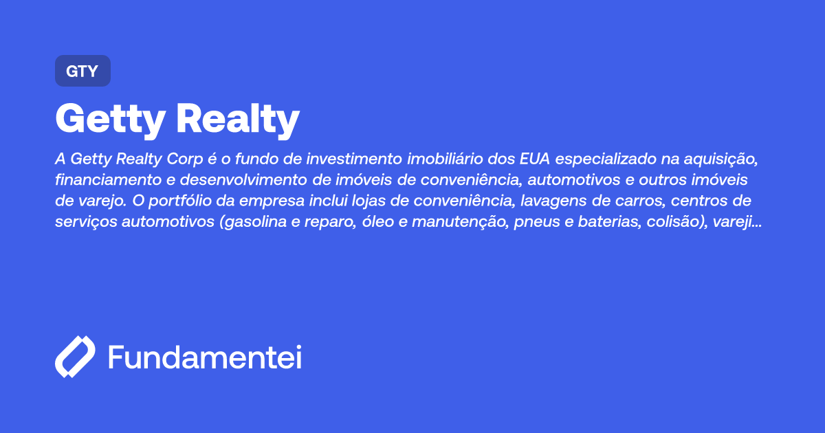 GTY - Getty Realty | Fundamentei