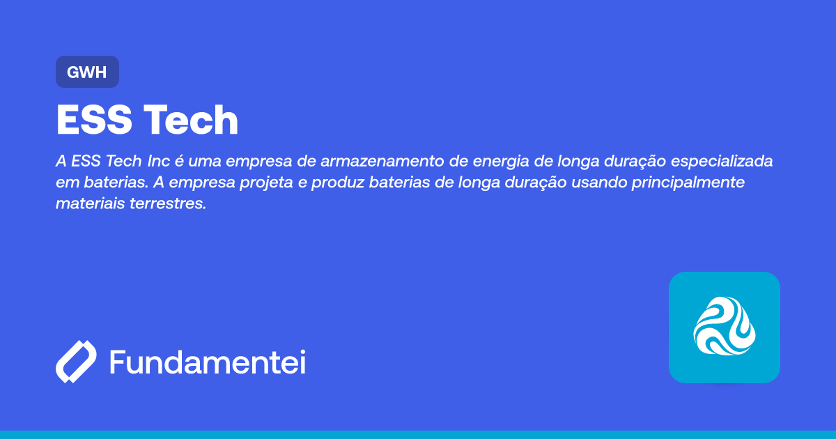 GWH - ESS Tech | Fundamentei
