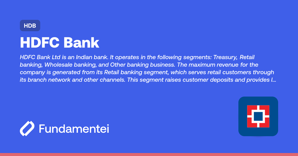 HDB - HDFC Bank | Fundamentei
