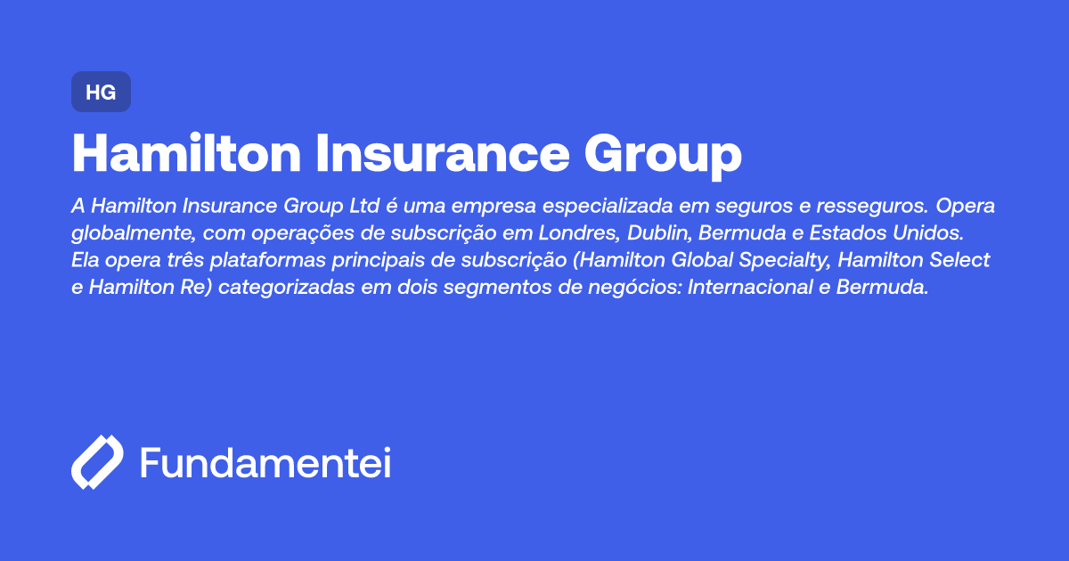 HG - Hamilton Insurance Group | Fundamentei