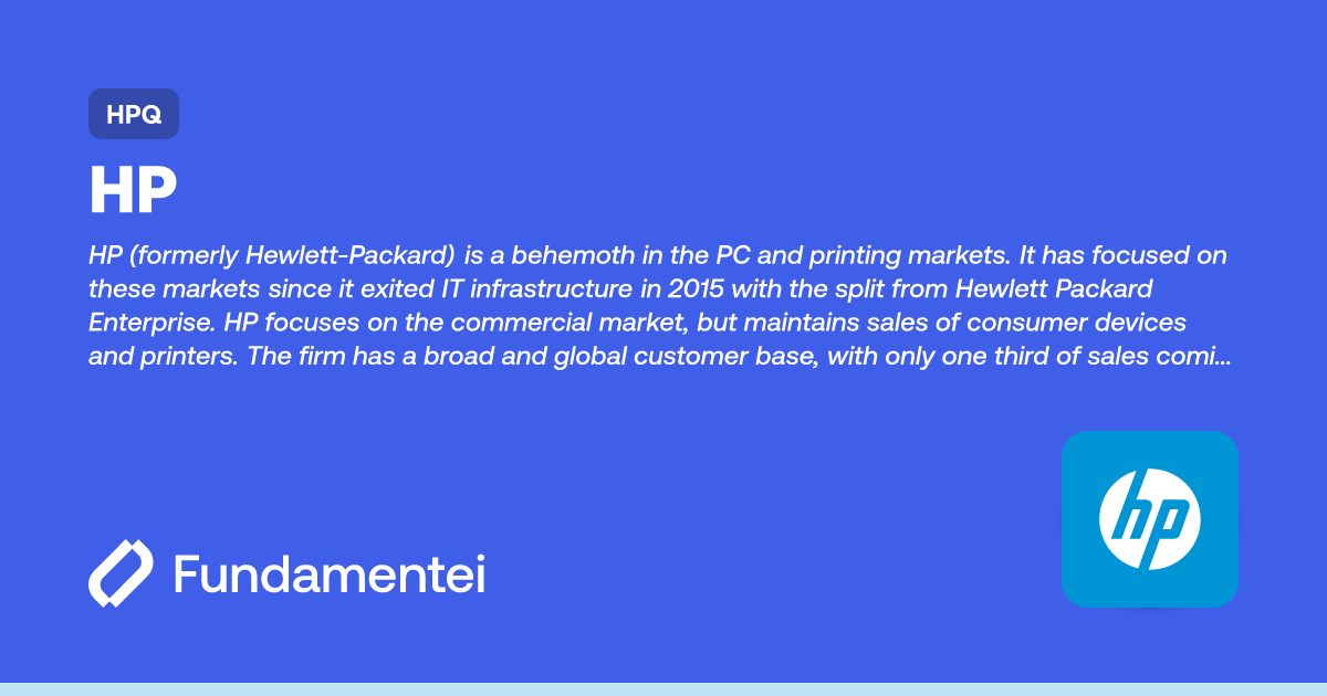 HPQ - HP | Fundamentei