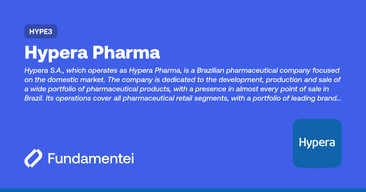 HYPE3 - Hypera Pharma | Fundamentei