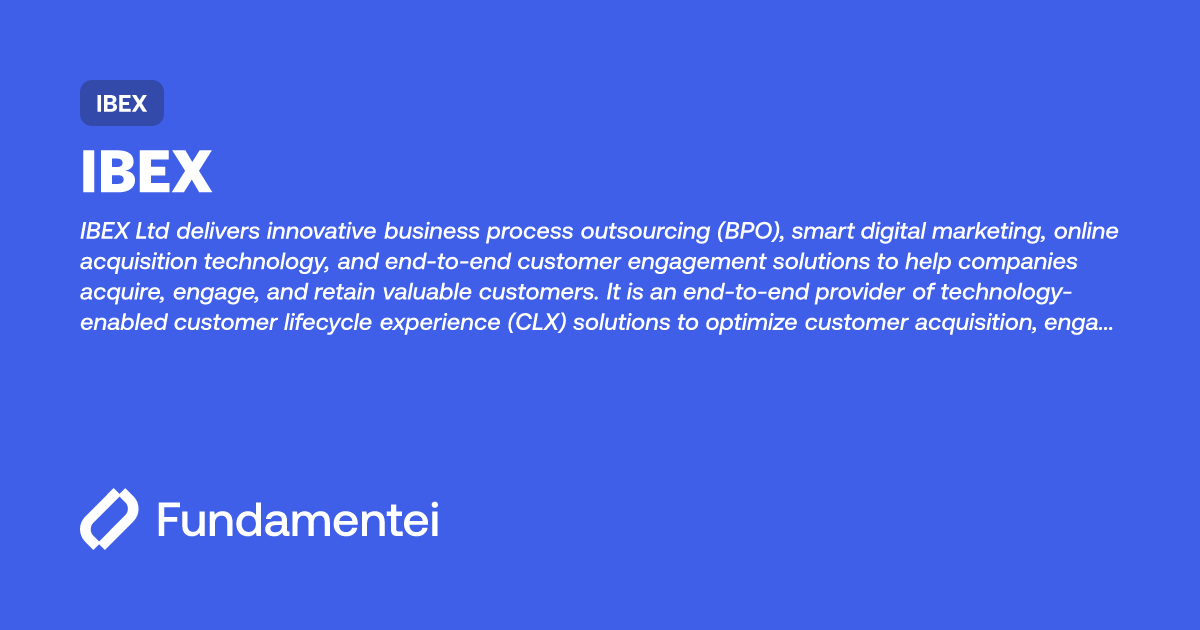 IBEX - Valuation | Fundamentei