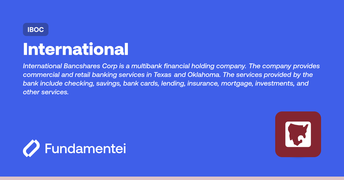 IBOC - International Bancshares | Fundamentei