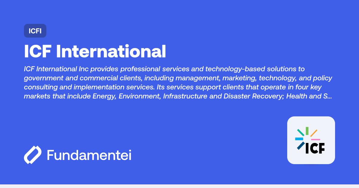 ICFI - ICF International | Fundamentei