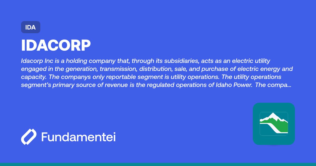 IDA - Idacorp | Fundamentei