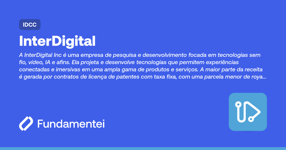 IDCC - InterDigital | Fundamentei