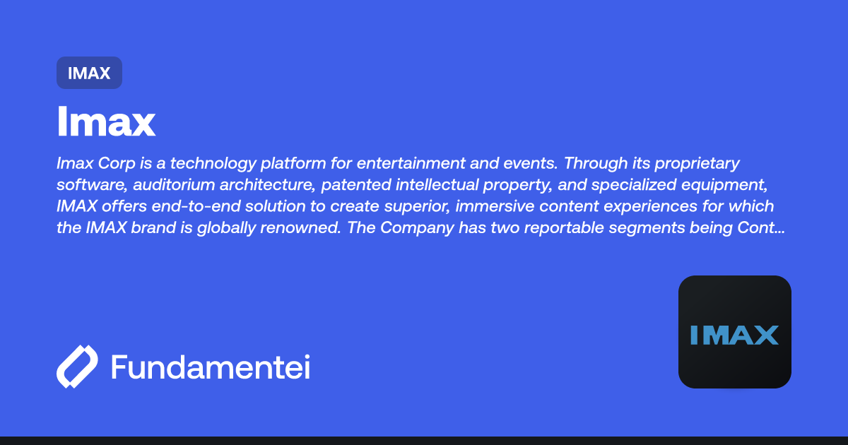IMAX - Imax | Fundamentei