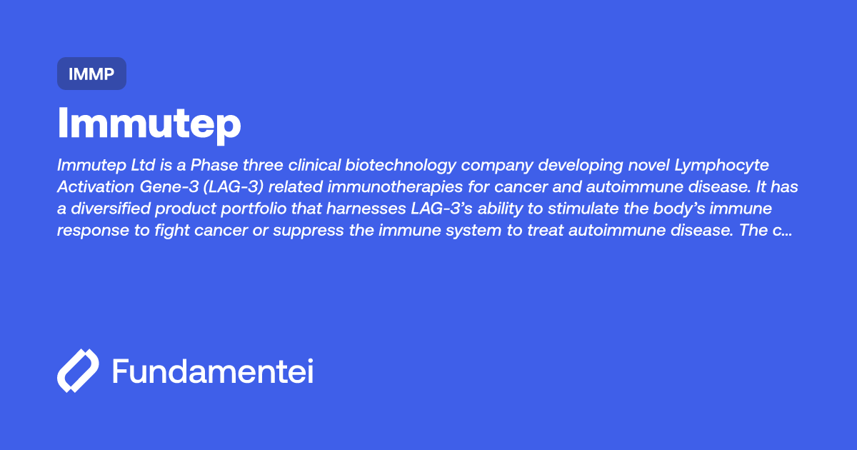 IMMP - Immutep | Fundamentei