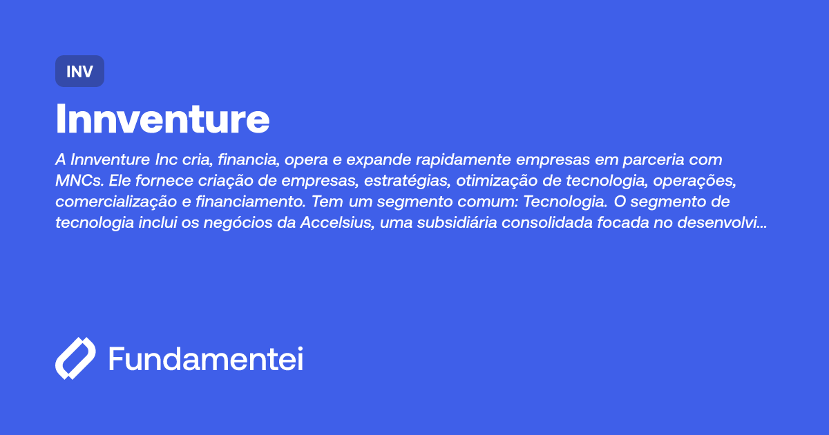 INV - Innventure | Fundamentei