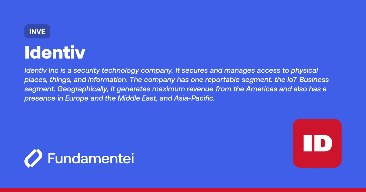 INVE - Identiv | Fundamentei
