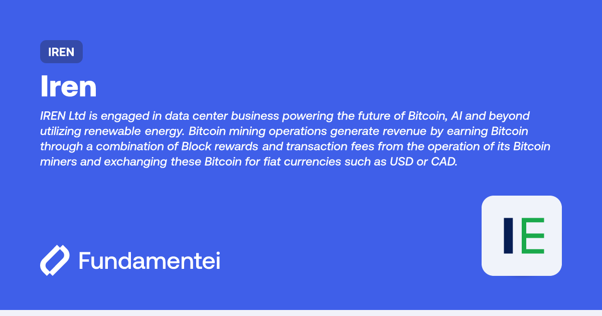 IREN - Iren | About | Fundamentei